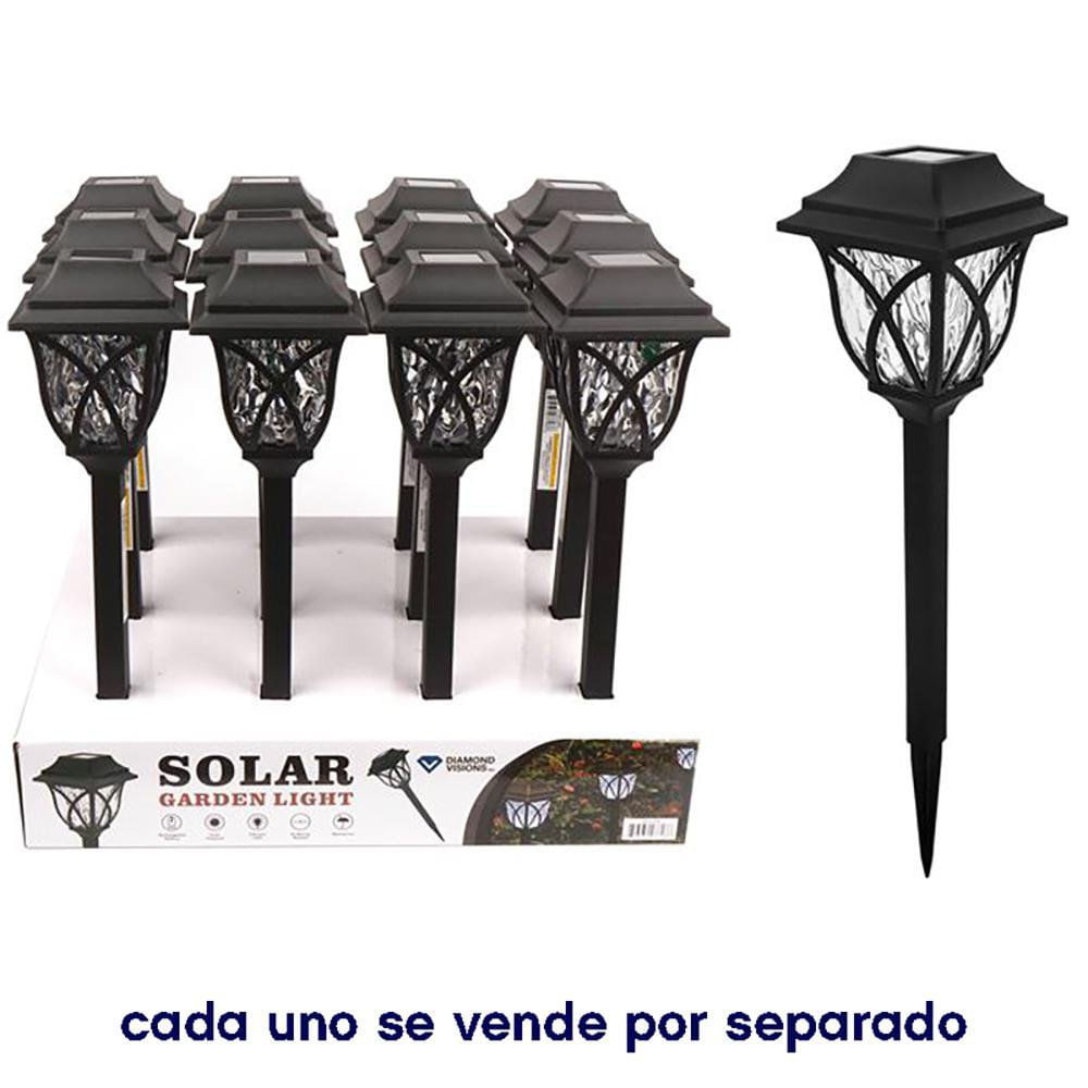 Lámpara Solar Decorativa Cuadrada - Diamond Vision - Cemaco