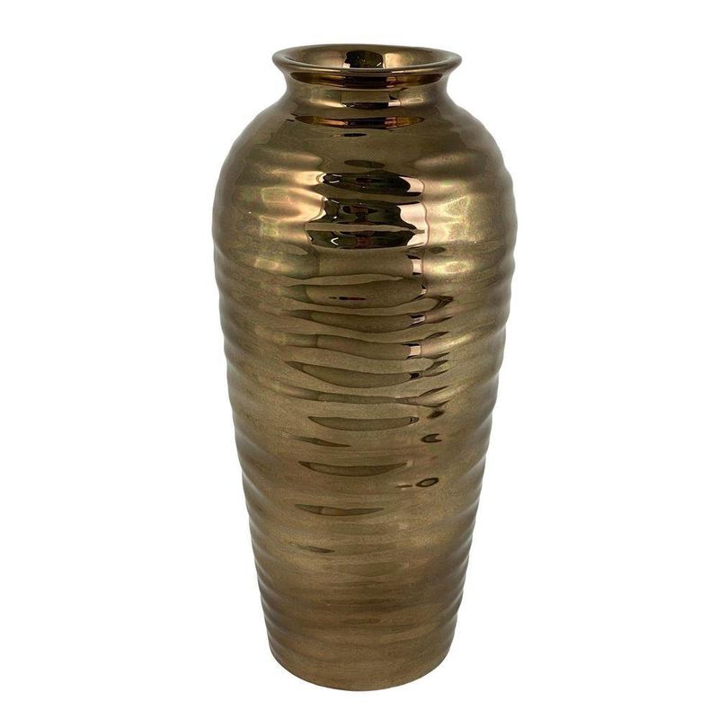 Florero Decorativo Café 15x15x32 Cm - Cemaco