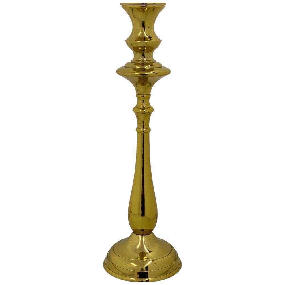 Candelero Decorativo Alto Dorado 49 Cm - Cemaco