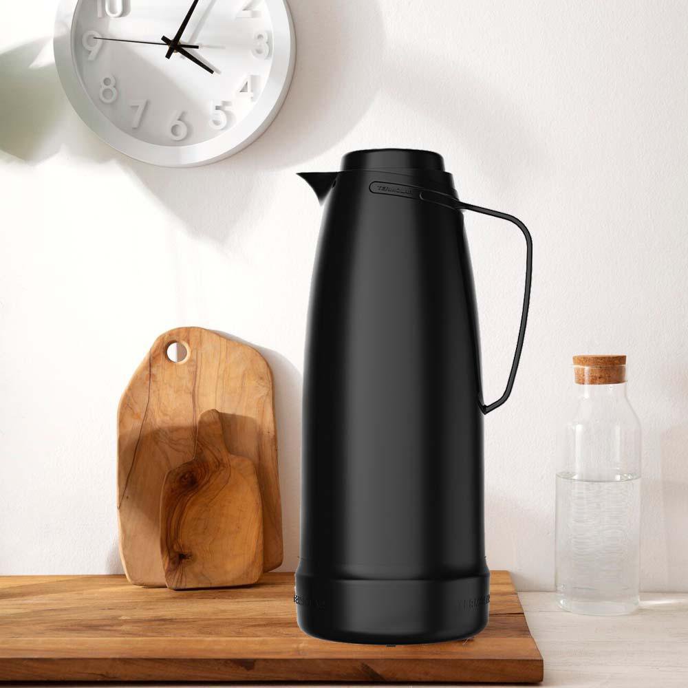 Termo con Asa Negro de 1 Litro - Cemaco