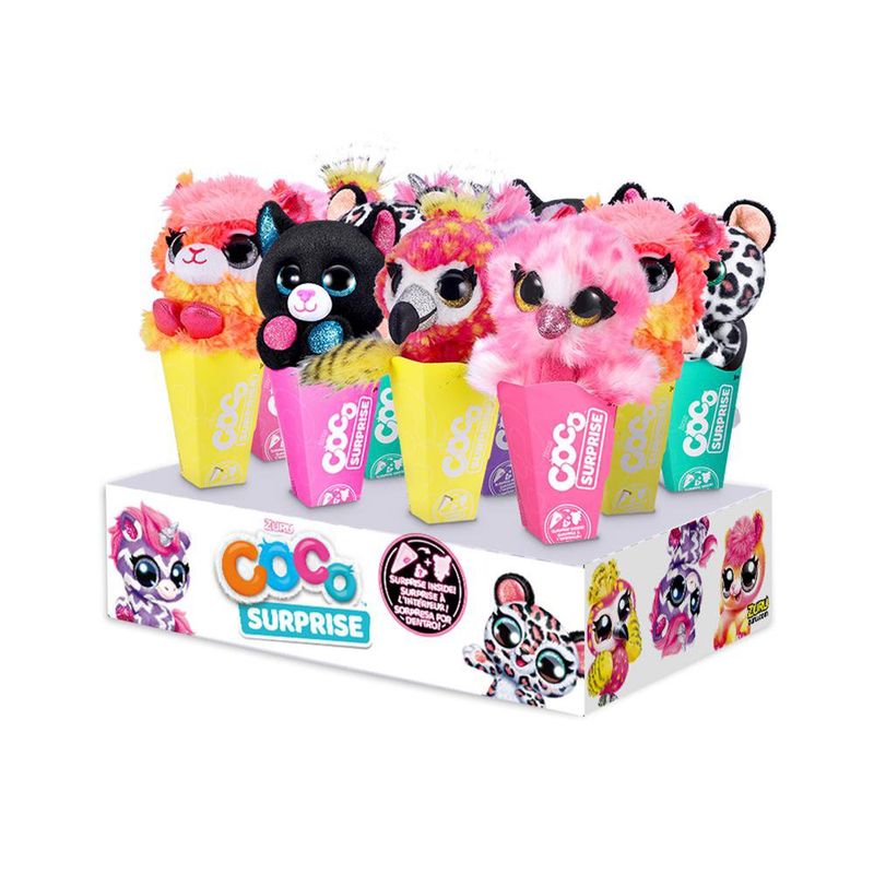 Coco Surprise Peluche Neon en Cono Diseños Surtidos - Cemaco