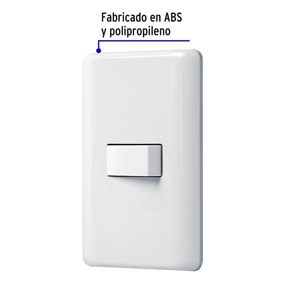 Interruptor Sencillo Basic Blanco - Volteck - Cemaco