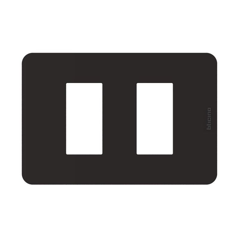 Placa 1+1 P Matix Go Negro - Cemaco