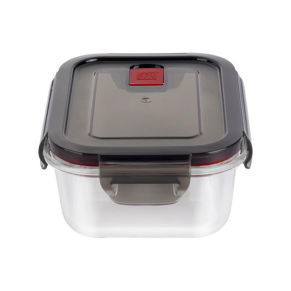 Recipiente de Cristal Rectangular con Tapa Hermética 600 Ml - Cemaco