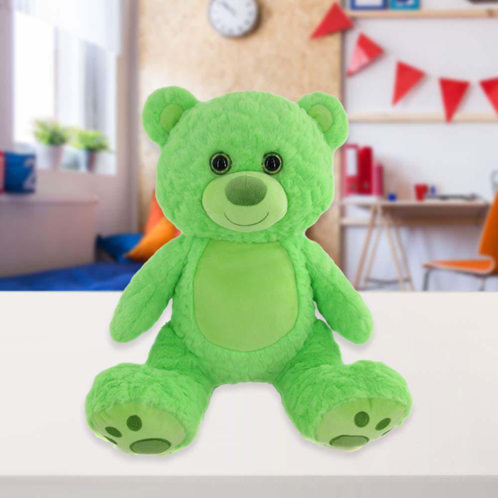 Peluche Oso Verde de 15 Plg, Suave y Abrazable - Cemaco