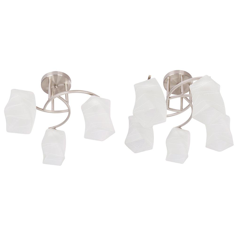 Set de Lámparas para Techo Satín 3 y 5 L 2 Pzas - Zlumini - Cemaco