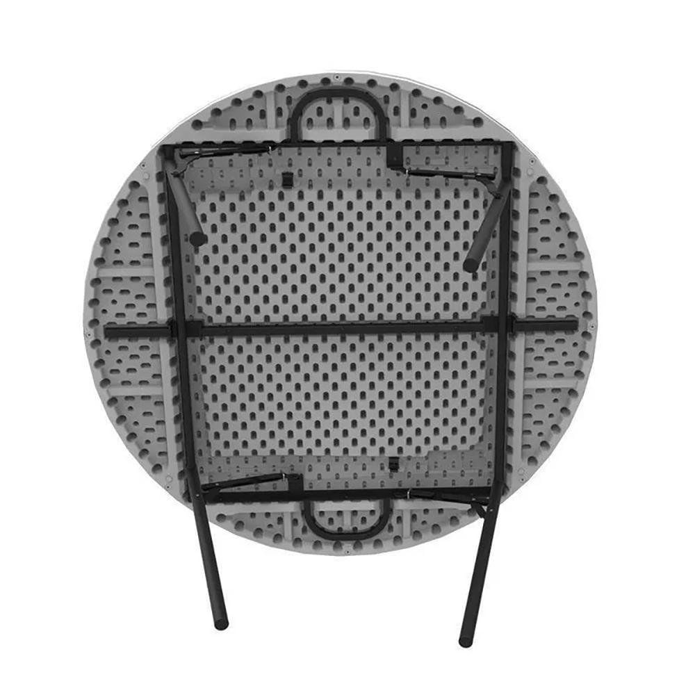 Mesa Redonda Plegable Dia Gris Claro 152.4 X 74.3 Cm - Cemaco