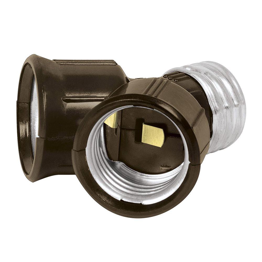 Socket E27 Doble Café De Interior - Volteck - Cemaco