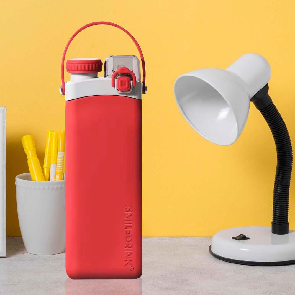 Botella para Agua de Silicona Plegable Rojo - Cemaco