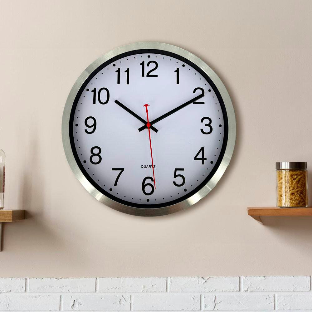 Reloj de Pared Diseño Metálico - Cemaco