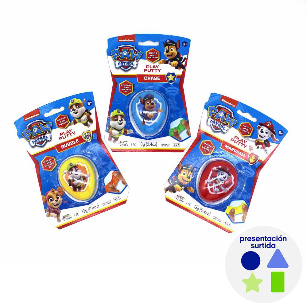 Masa Moldeable Paw Patrol Play Putty Surtido - Cemaco