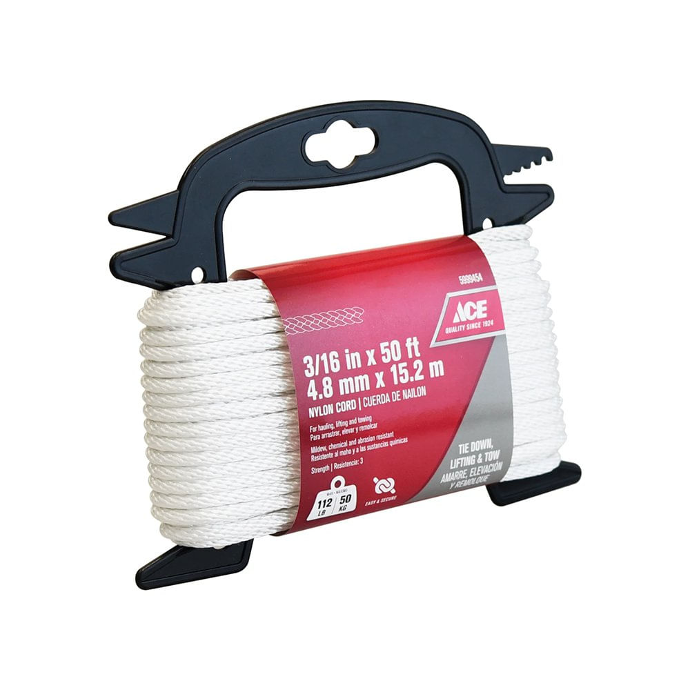 Lazo Trenzado de Nylon 50 Pies Blanco - Ace - Cemaco
