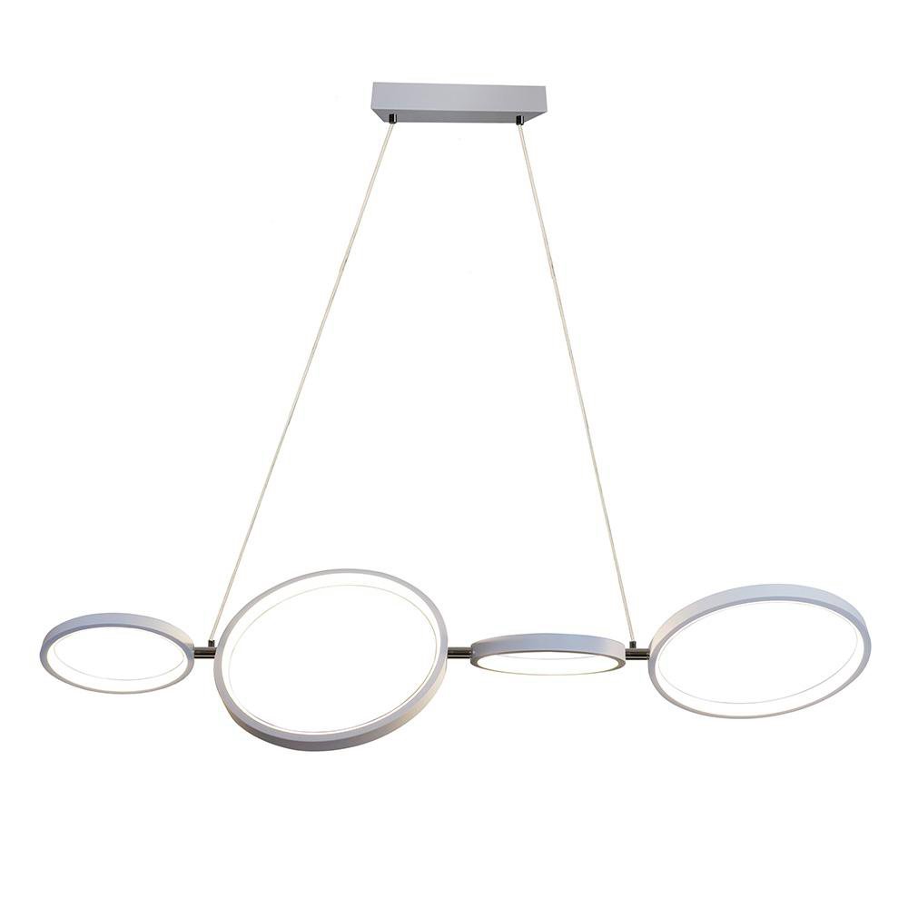 Lampara Colgante LED para Interior Aros Blanca - Cemaco