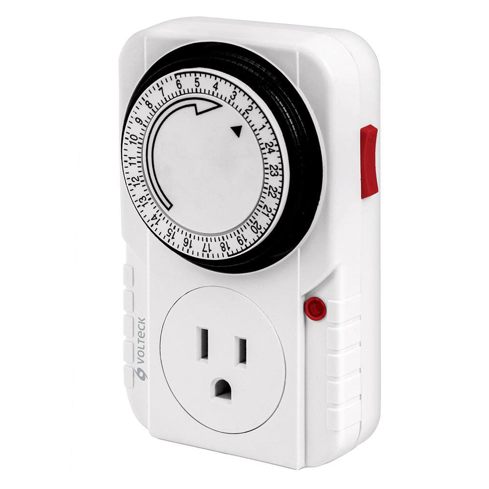 Timer Plug In Análogo 24 Horas - Volteck - Cemaco