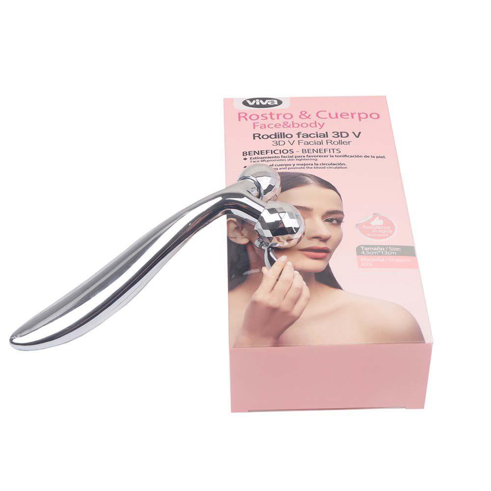 Rodillo Facial 3D Plateado - Cemaco