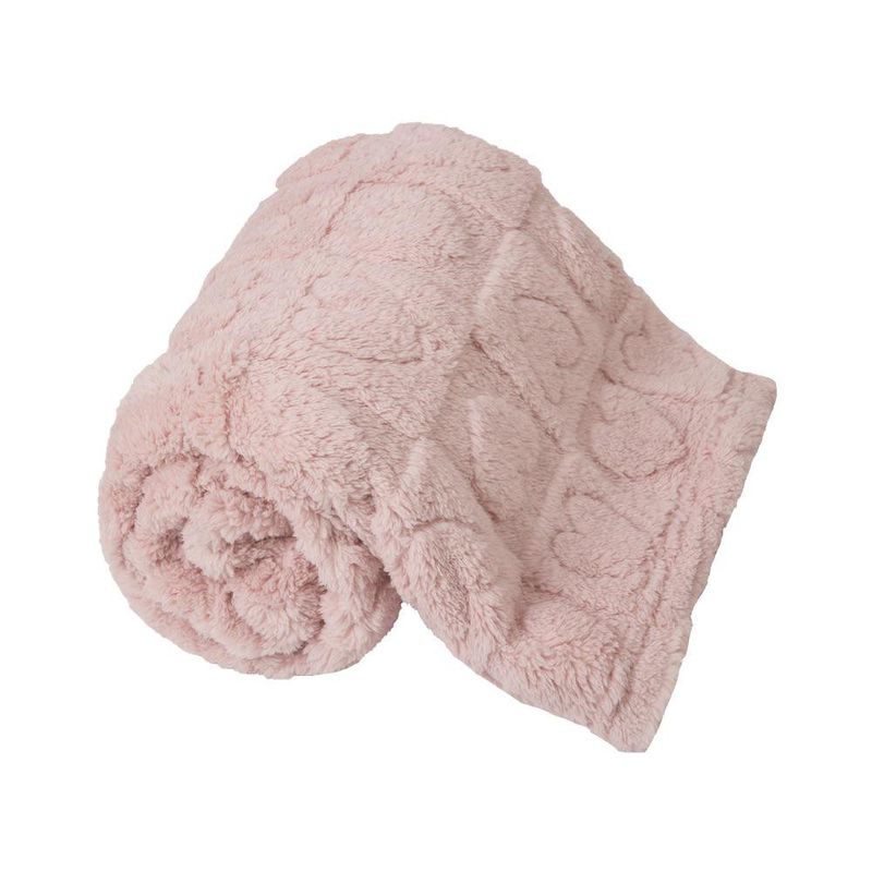 Frazada de Corazones Rosa - Cemaco