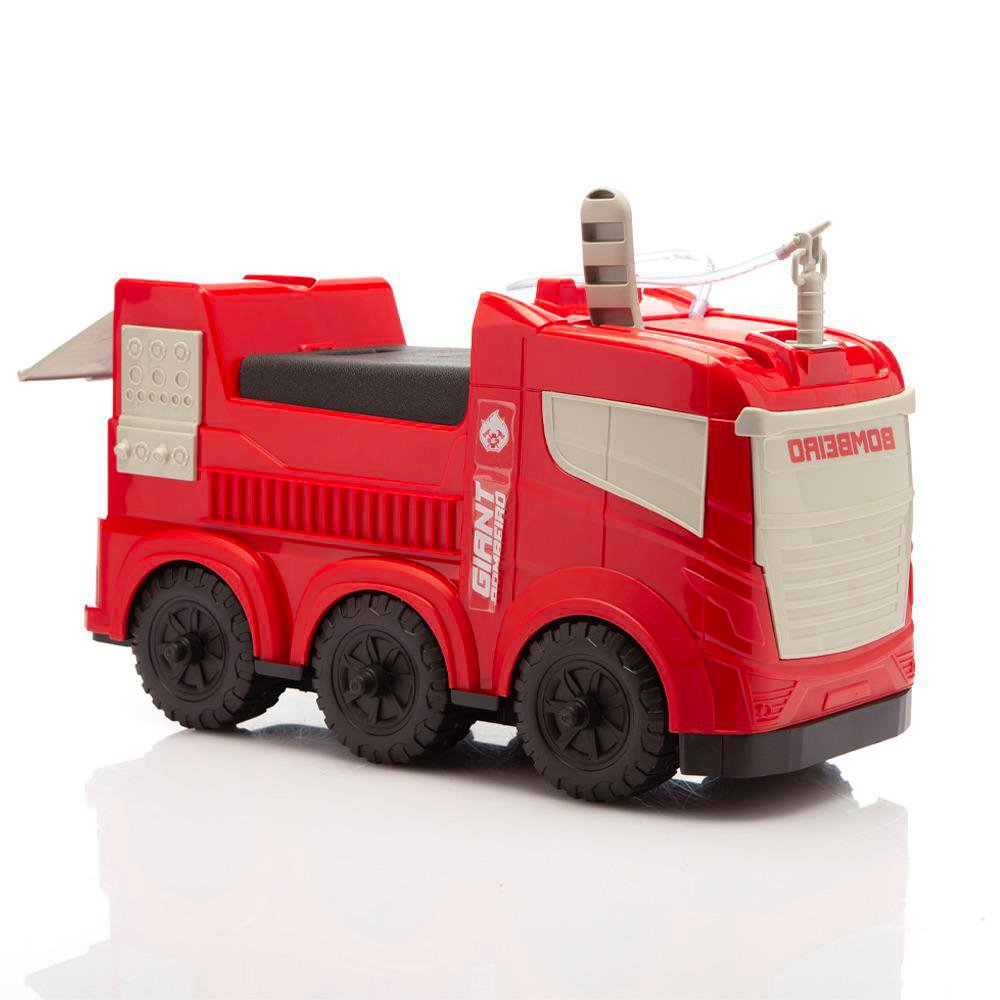 Camión De Bomberos Gigante Con Lanza Agua - Cemaco