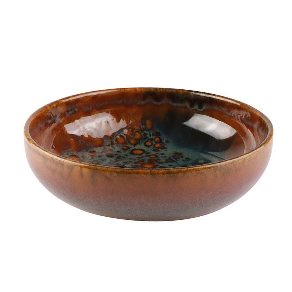 Bowl De Cerámica Acabado Esmaltado Outono Café - Cemaco