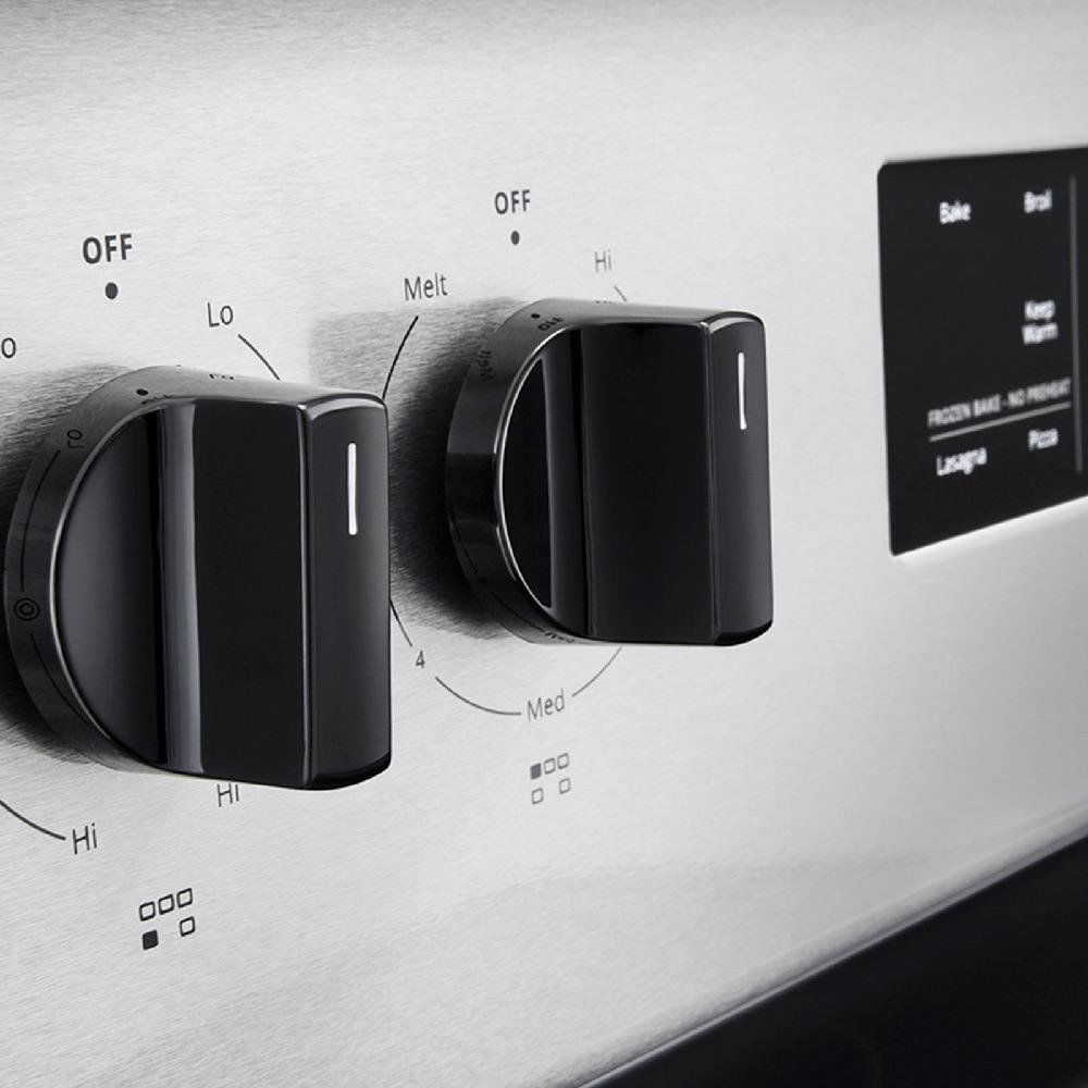 Estufa Eléctrica Acero Inoxidable 5 Quemadores 30 Plg - Cemaco