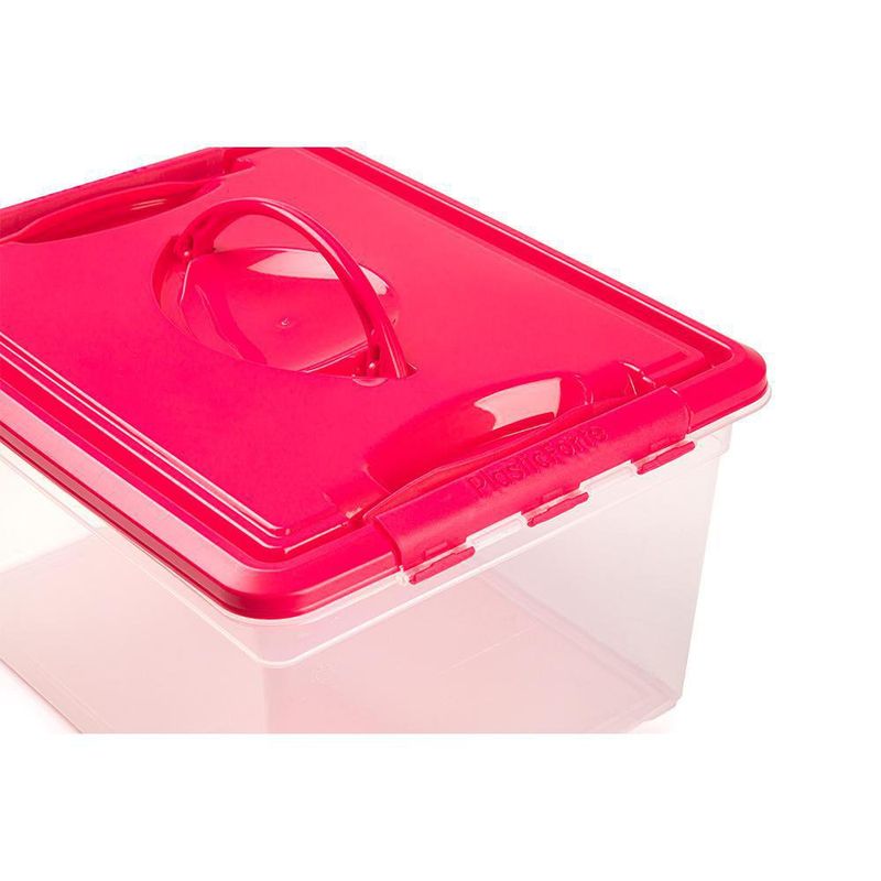 Caja Organizadora Fucsia 12 Lt - Cemaco