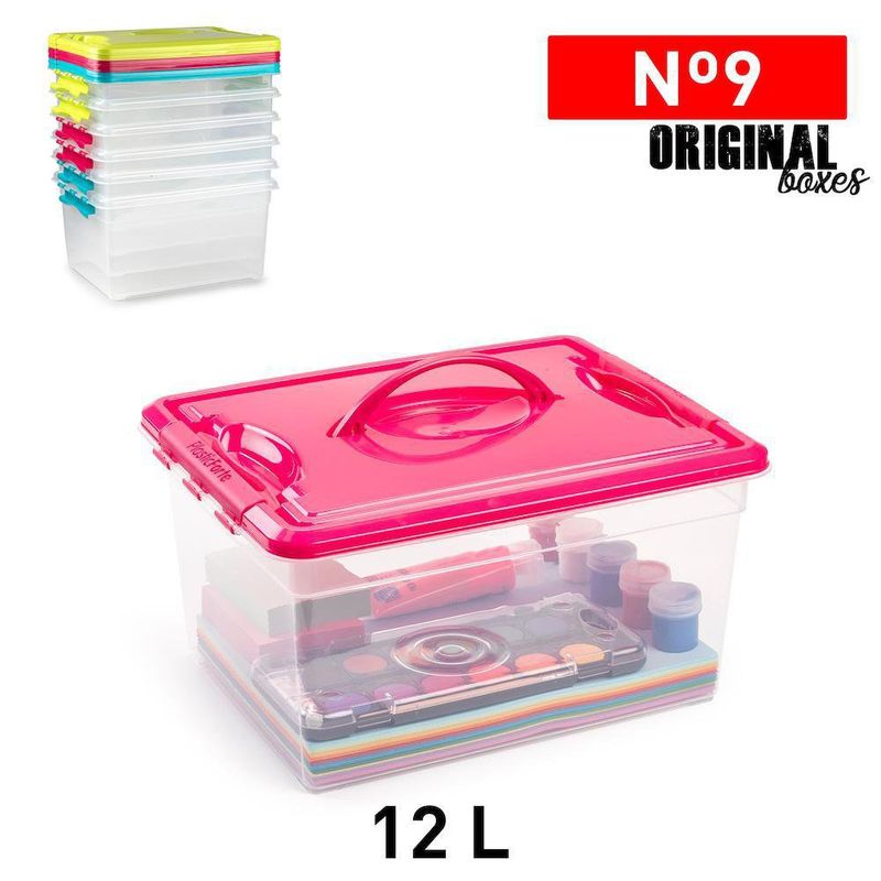 Caja Organizadora Fucsia 12 Lt - Cemaco