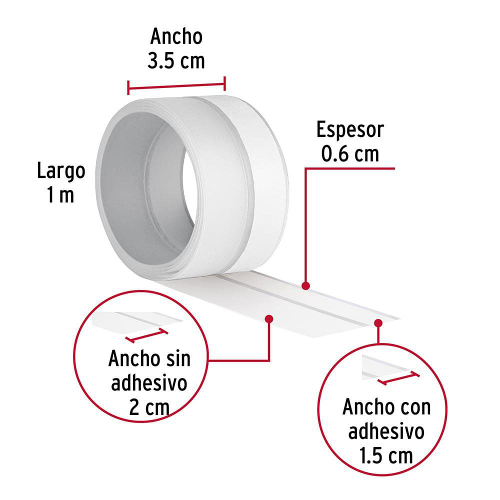 Cinta Guardapolvo Transparente 1 M X 35 Mm - Cemaco