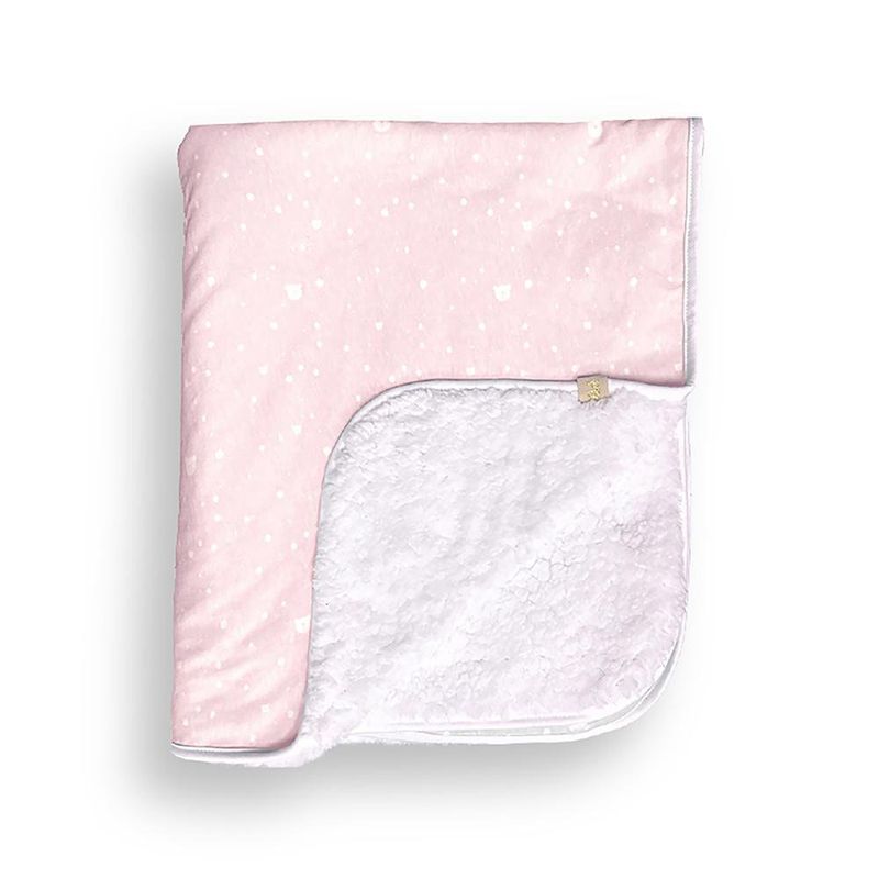 Frazada Reversible Sherpa Rosa - Cemaco