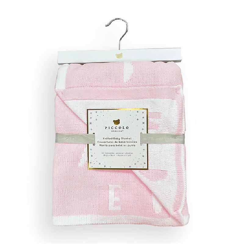 Frazada Reversible de Abecedario Rosa - Cemaco