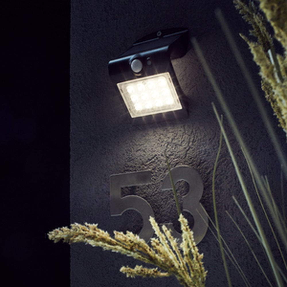 Lámpara de Exterior LED con Panel Solar y Control Remoto - Cemaco