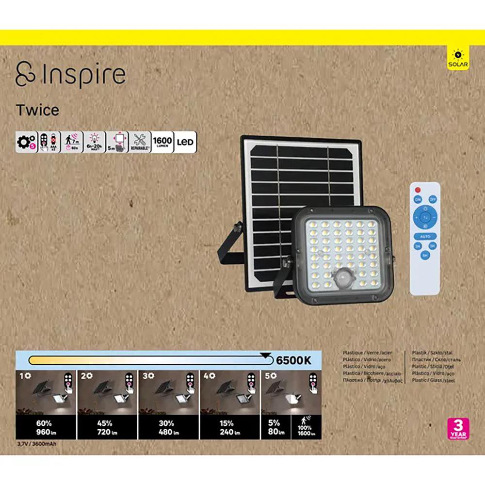 Lámpara de Exterior LED con Panel Solar y Sensor de Movimiento - Cemaco