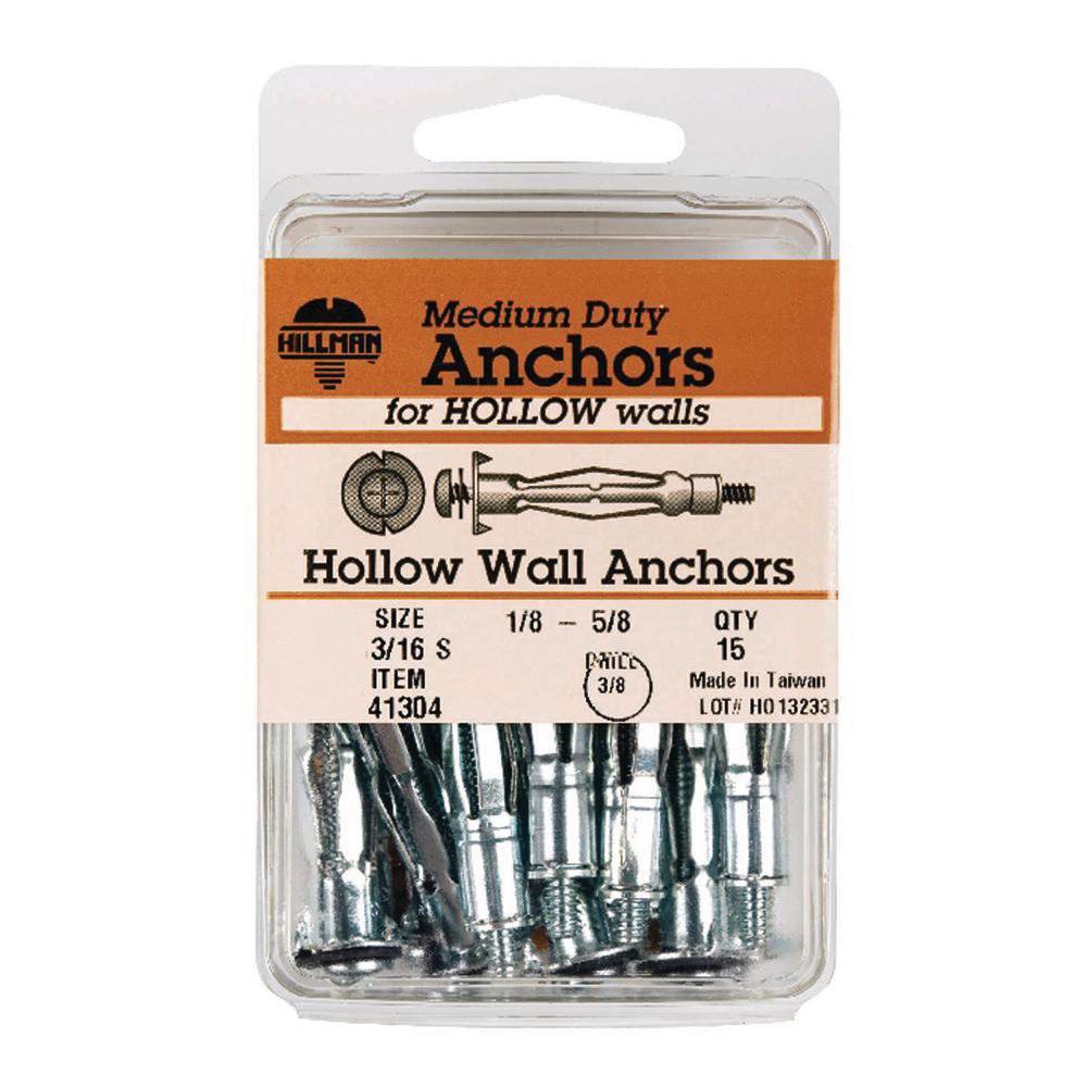 Anclajes Expansivos para Pared Hueca 3/16x3/16 Plg 15 Pzas - Cemaco