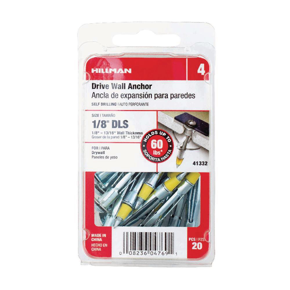 Ancla de Expansión para Paredes 1/8 Plg DLS 20 Pzas - Cemaco