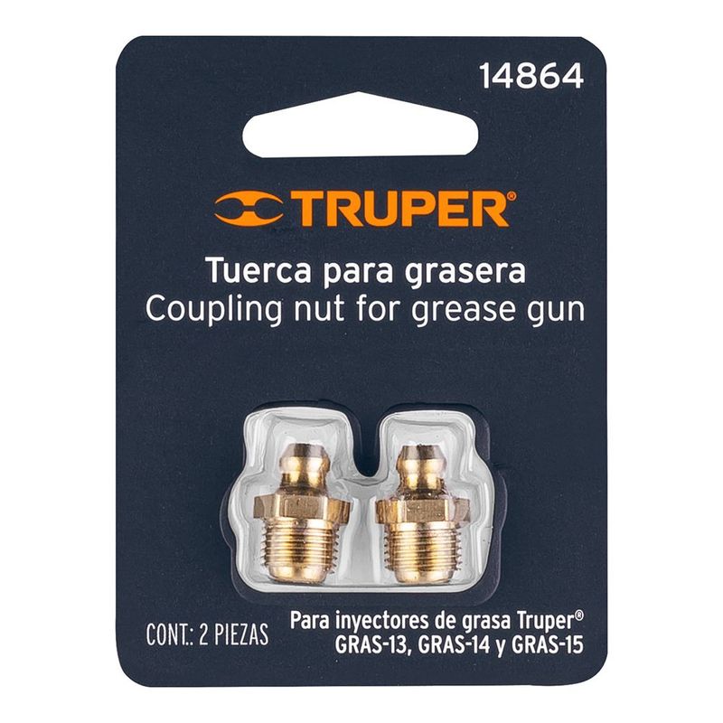 Grasera Estándar para Chumacera 27 NPT 1/8 Plg - Cemaco
