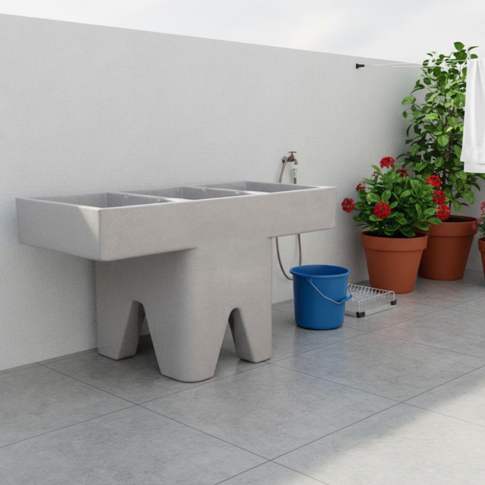 Pila Plástica 2 Lavaderos - Talishte Varios Colores - Cemaco