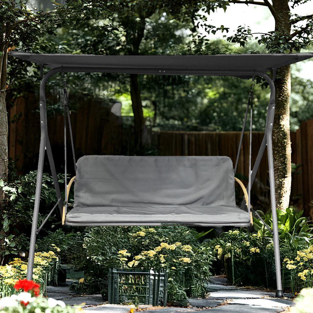 Sillón Columpio de Exterior Lira Gris Oscuro - Cemaco