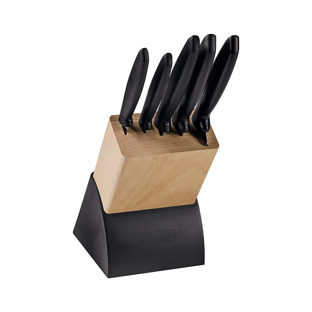 Juego de 6 Cuchillos Plenus con Block - Cemaco