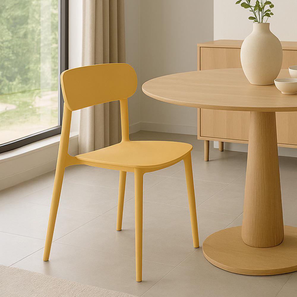 Silla Amarillo Pp 52X48X78 Cm - Z - Cemaco