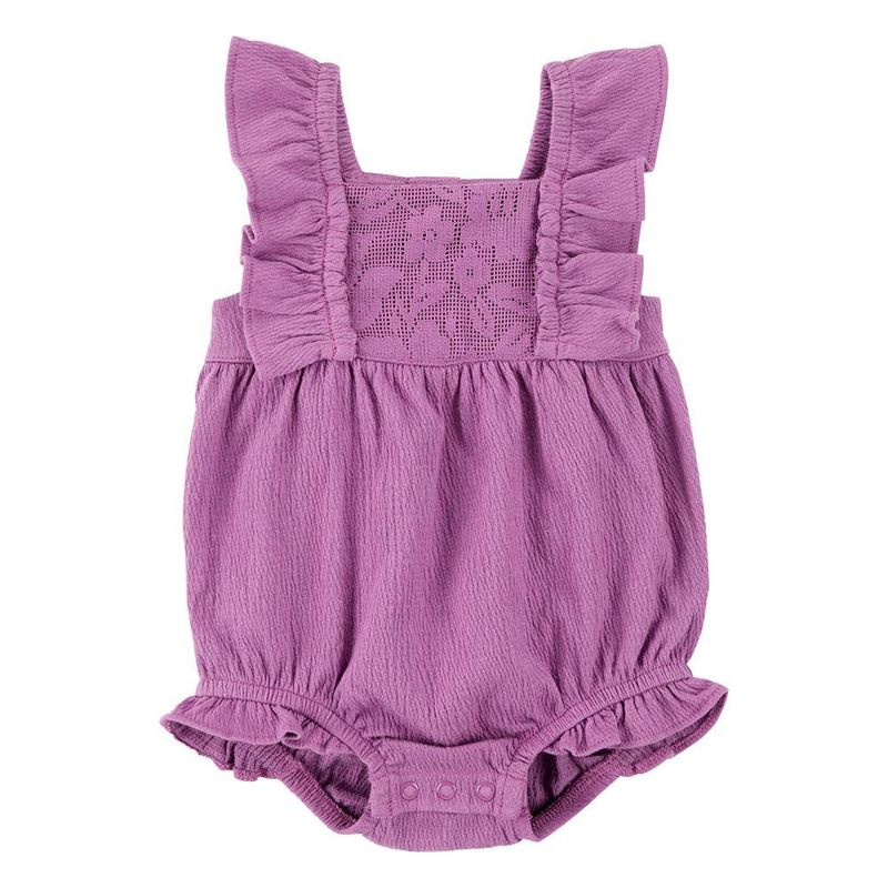 Vestido para Bebé Morado con Encaje Varias Tallas - Cemaco