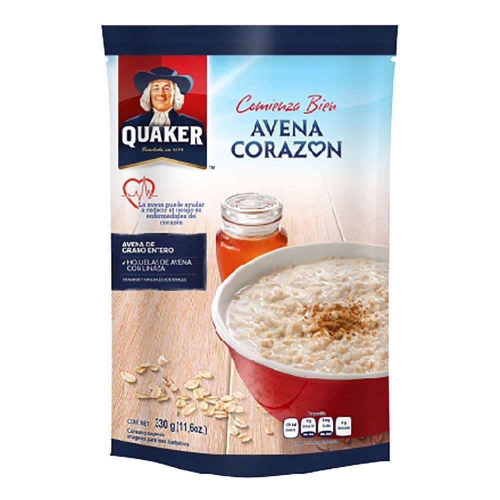 Quaker Avena Mosh Corazon 330G - Quaker - Cemaco