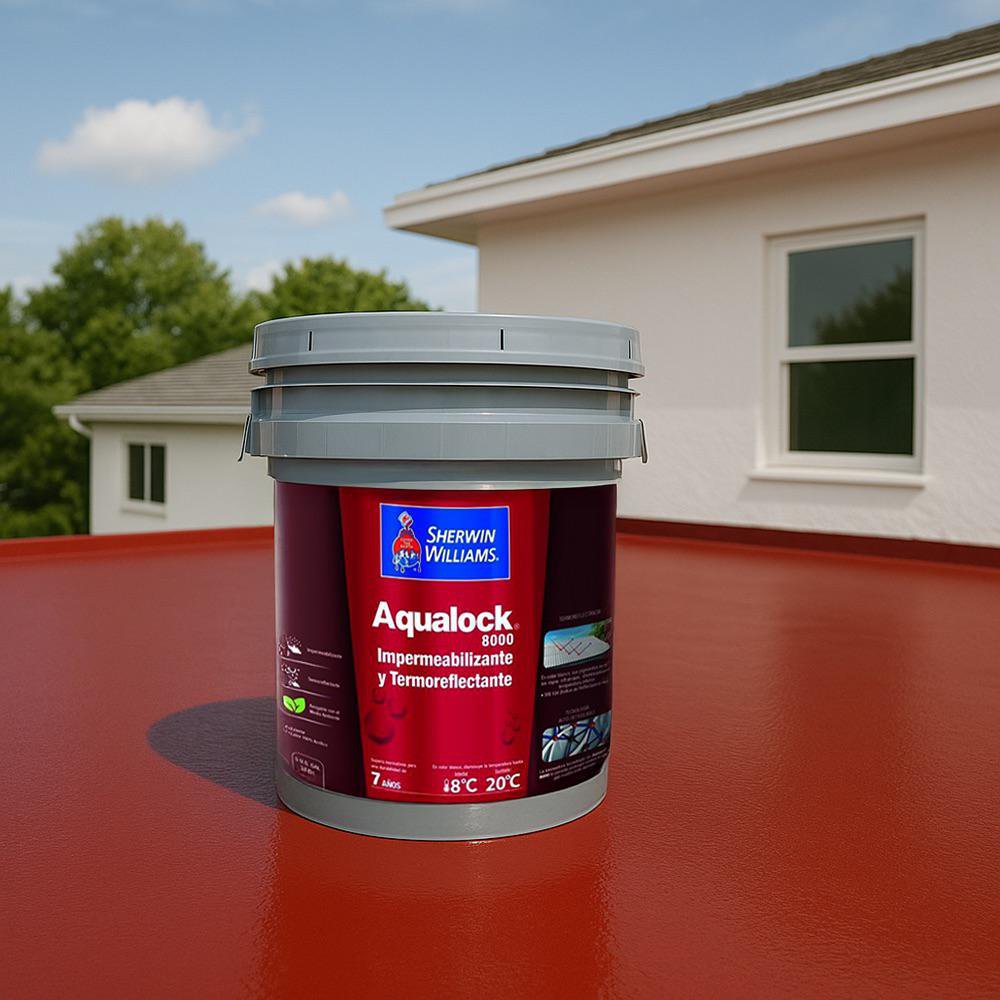 Impermeabilizante Aqualock 8000 5 Gal Rojo - Cemaco