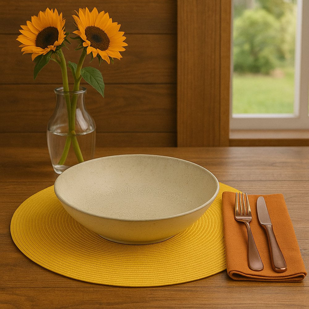 Plato para Sopa Beige Rubio - Cemaco