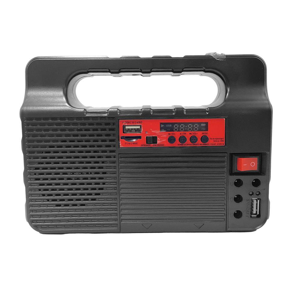 Lámpara de Trabajo y Bocina con Panel Solar - Cemaco