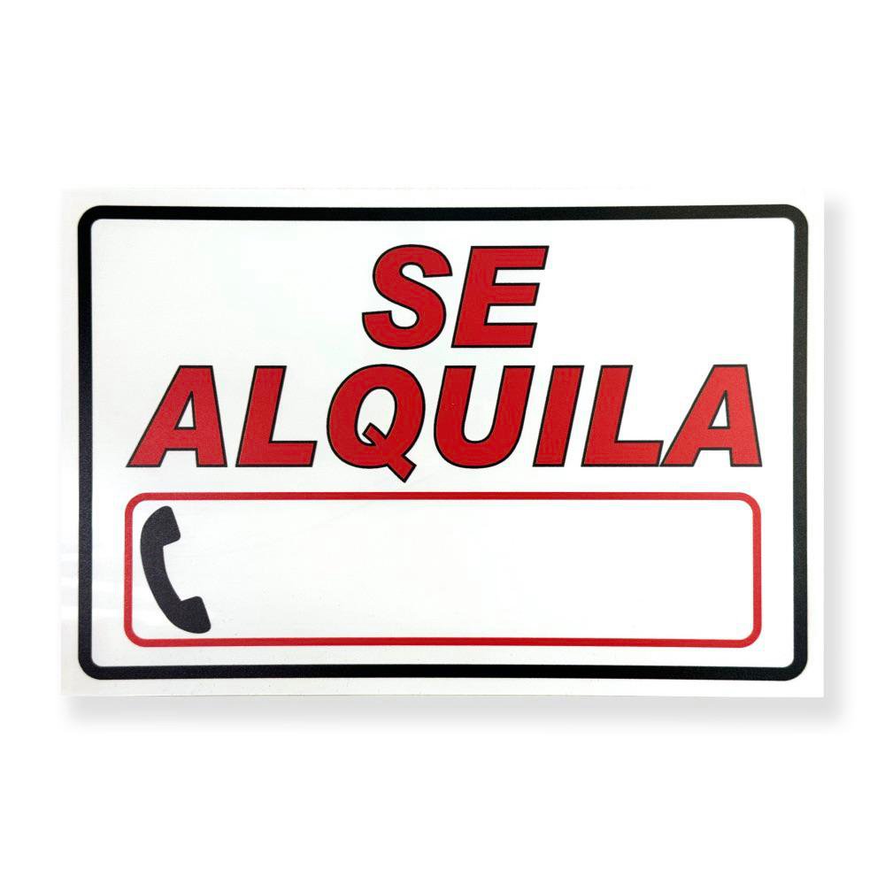 Rótulo Se Renta 30 X 20 Cm - Cemaco