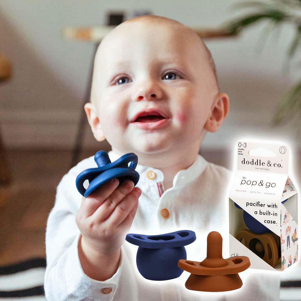 Set de Pepe Pop&Go S1 Choco y Navy 2 Pzas - Doddle Pop - Cemaco