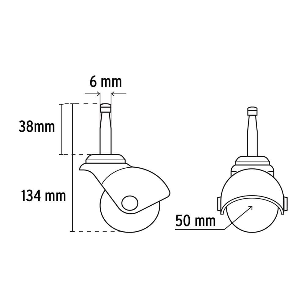 Rodo Esférico con Espiga de 50 Mm - Cemaco
