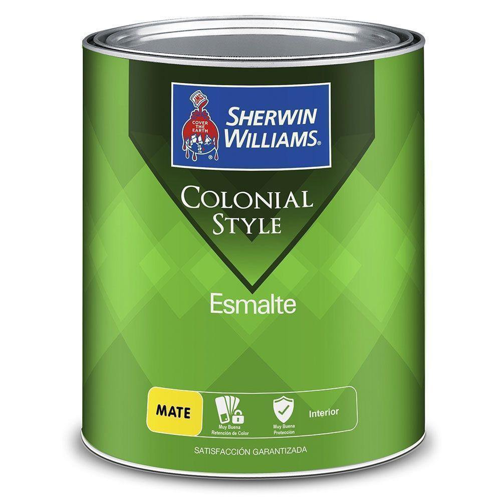 Esmalte Colonial Style Blanco Mate 1 Gal - Sherwin Williams - Cemaco
