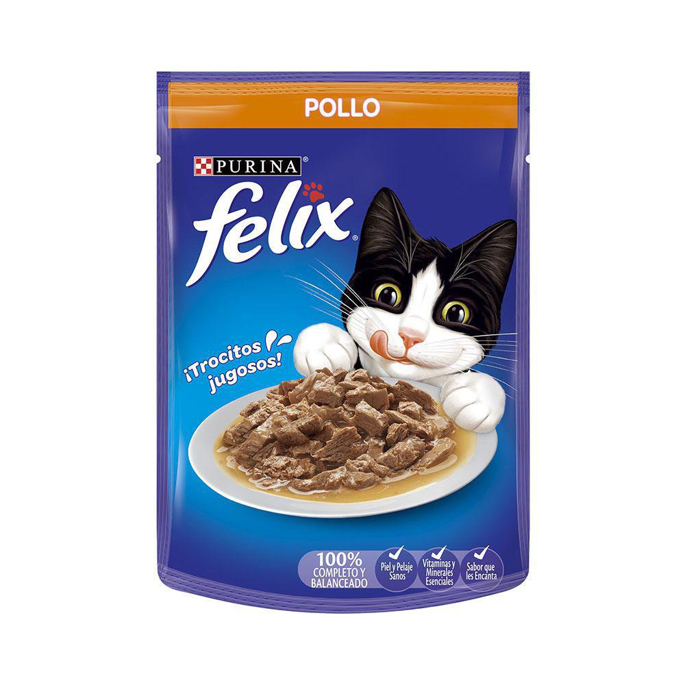 Sobre De Comida Para Gato Sabor Pollo En Salsa 85 G - Purina Felix - Cemaco