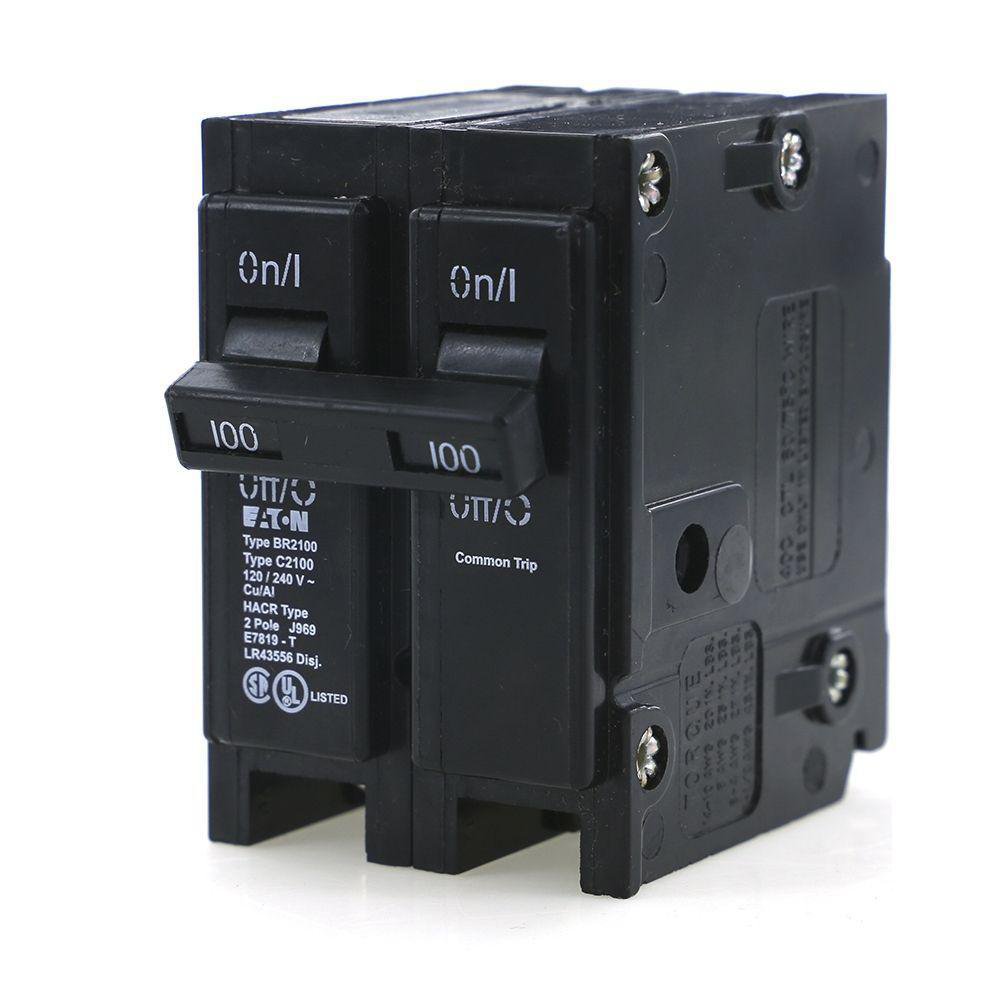 Flipón De 2 Polos 100A 120/240V - Eaton - Cemaco