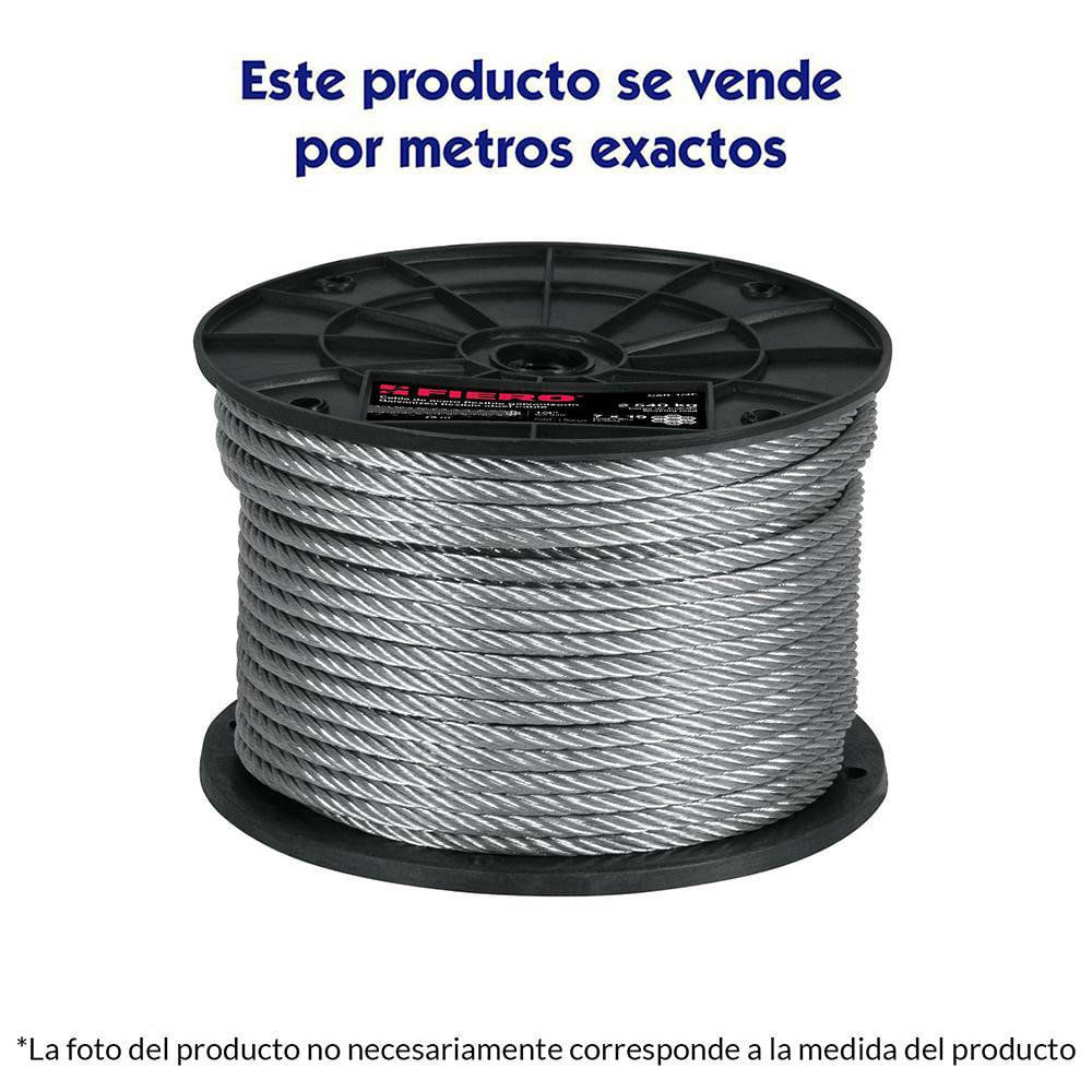Cable de Acero Galvanizado 3/16 Plg - Cemaco