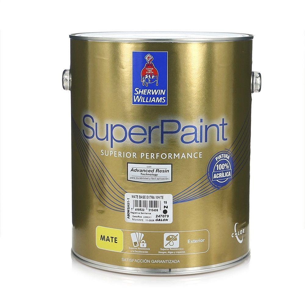 Super Paint Extra White Mate 1 Gal - Sherwin Williams - Cemaco